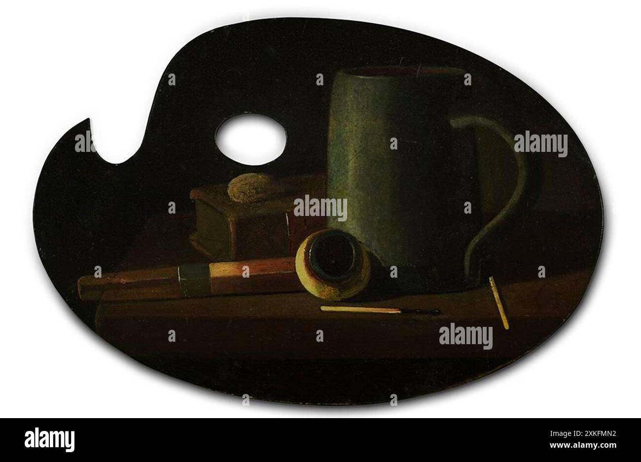 The Artist's Table painting by John Frederick Peto Stock Photo - Alamy