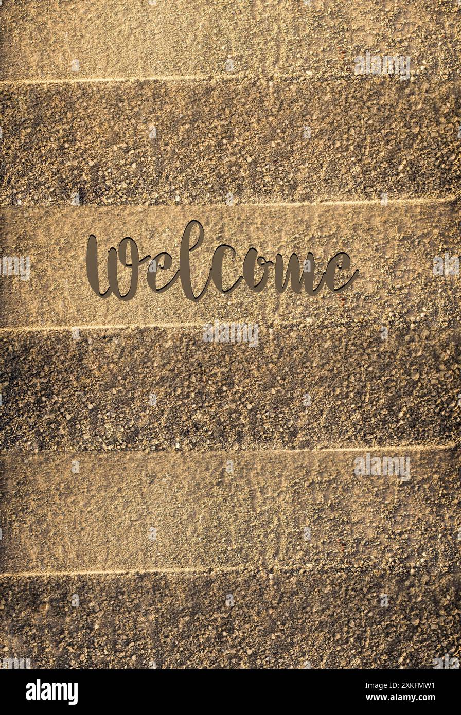 Welcome text wording on hi-res stock photography and images - Alamy
