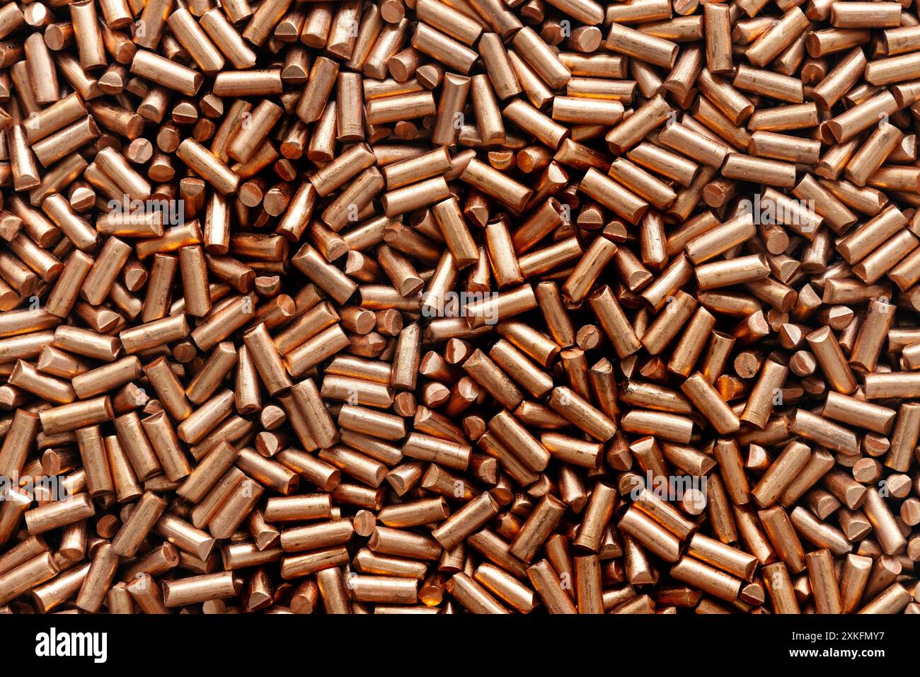 Still life of copper granulate Stock Photo - Alamy