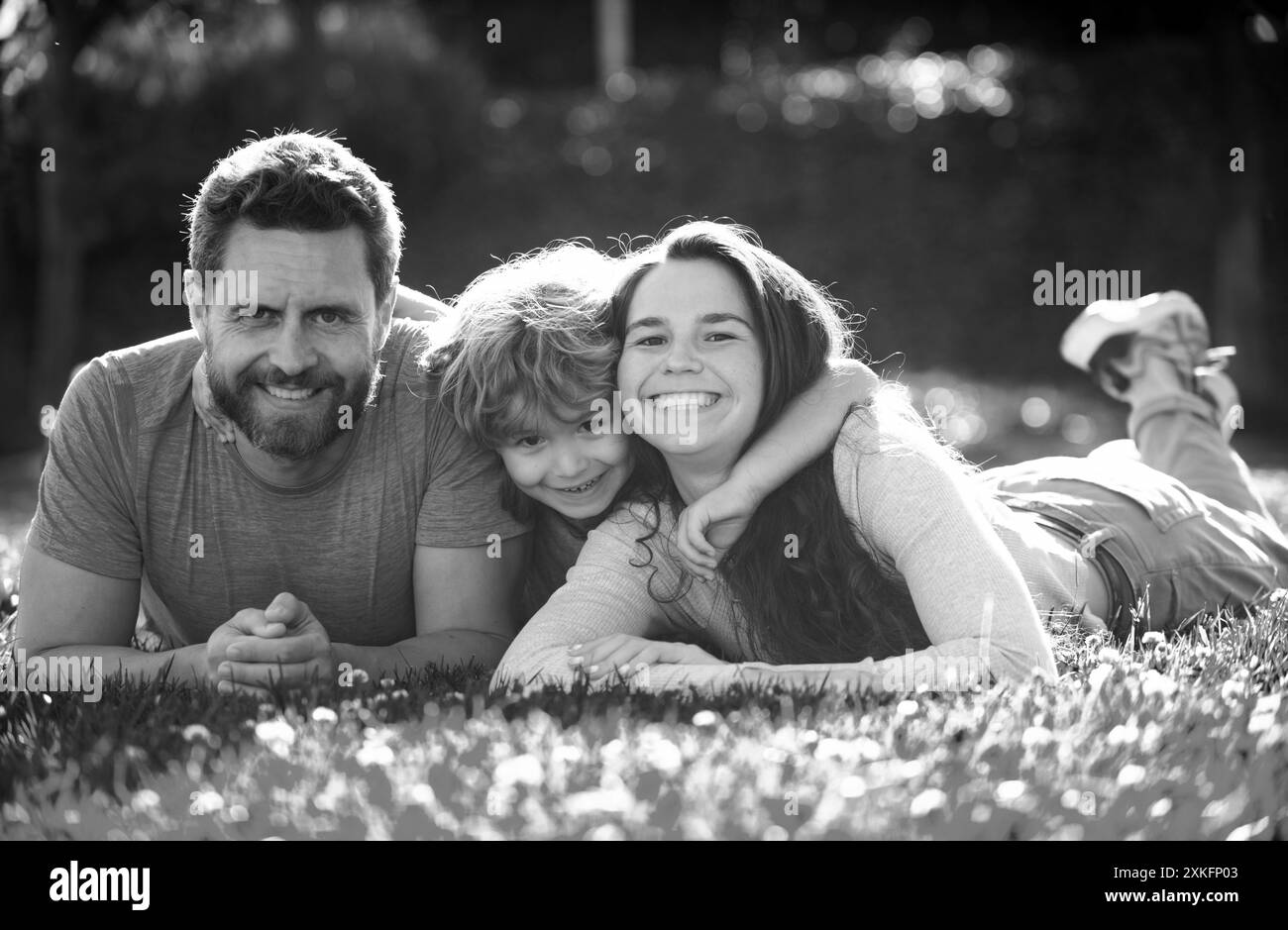 The concept of a happy family hugging and embracing Stock Photo - Alamy