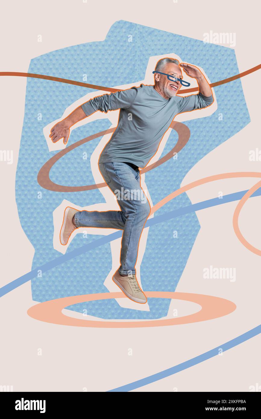 Composite trend artwork sketch photo collage of beige workspace aged ...