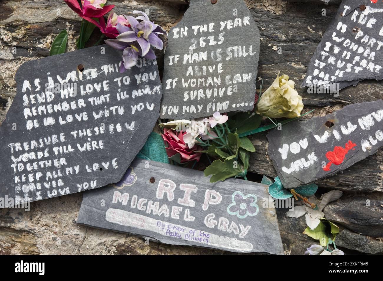 tributes to Michael gray, by order of the peaky blinders Stock Photo ...