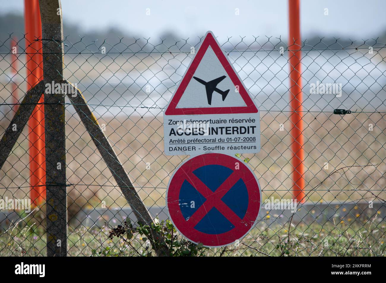 Illustration of a beach background with a sign indicating Restricted ...
