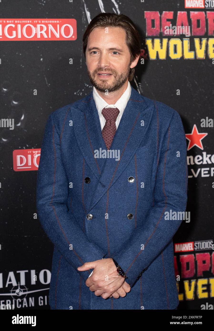 Aaron Stanford attends Marvel Studios' 'Deadpool & Wolverine' world ...