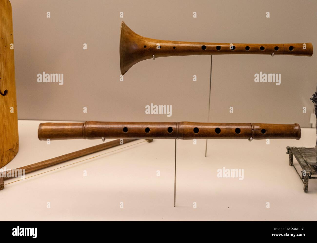 clarinet and flute from Tagalog culture, Luzon Island, wood, 19th ...
