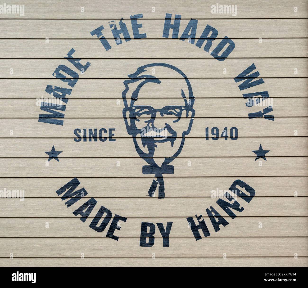 KFC Kentucky Fried Chicken sign Made the Hard way Made by Hand since ...