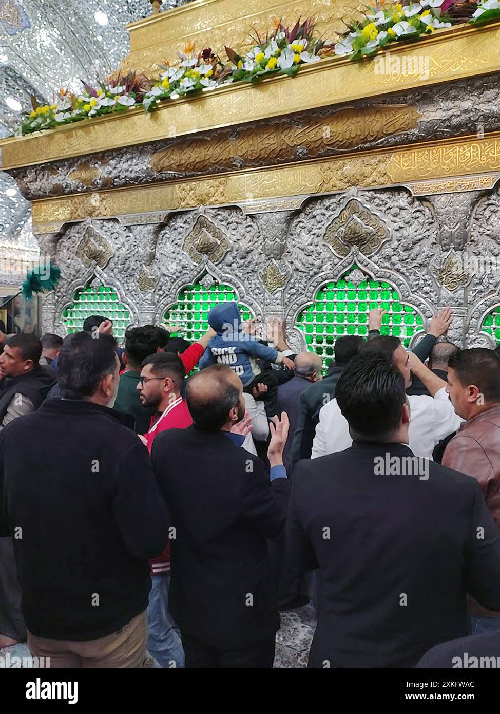 Iraq-Religion-Islam-Shiite. Pilgrims at the shrine of al-Husayn ...