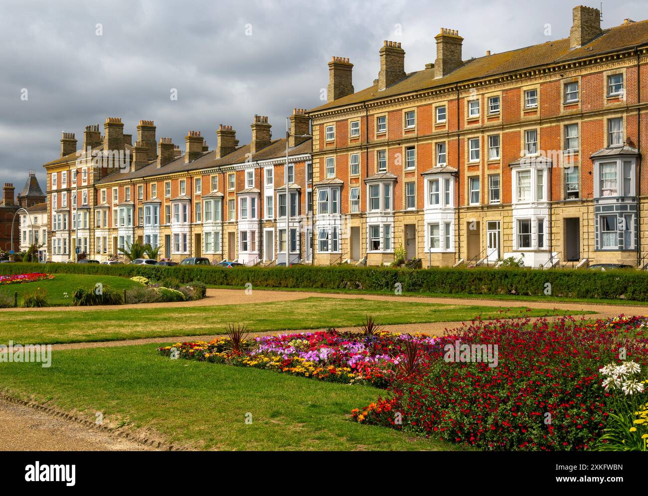 Historic buildings, Wellington Esplanade, Lowestoft, Suffolk, England ...
