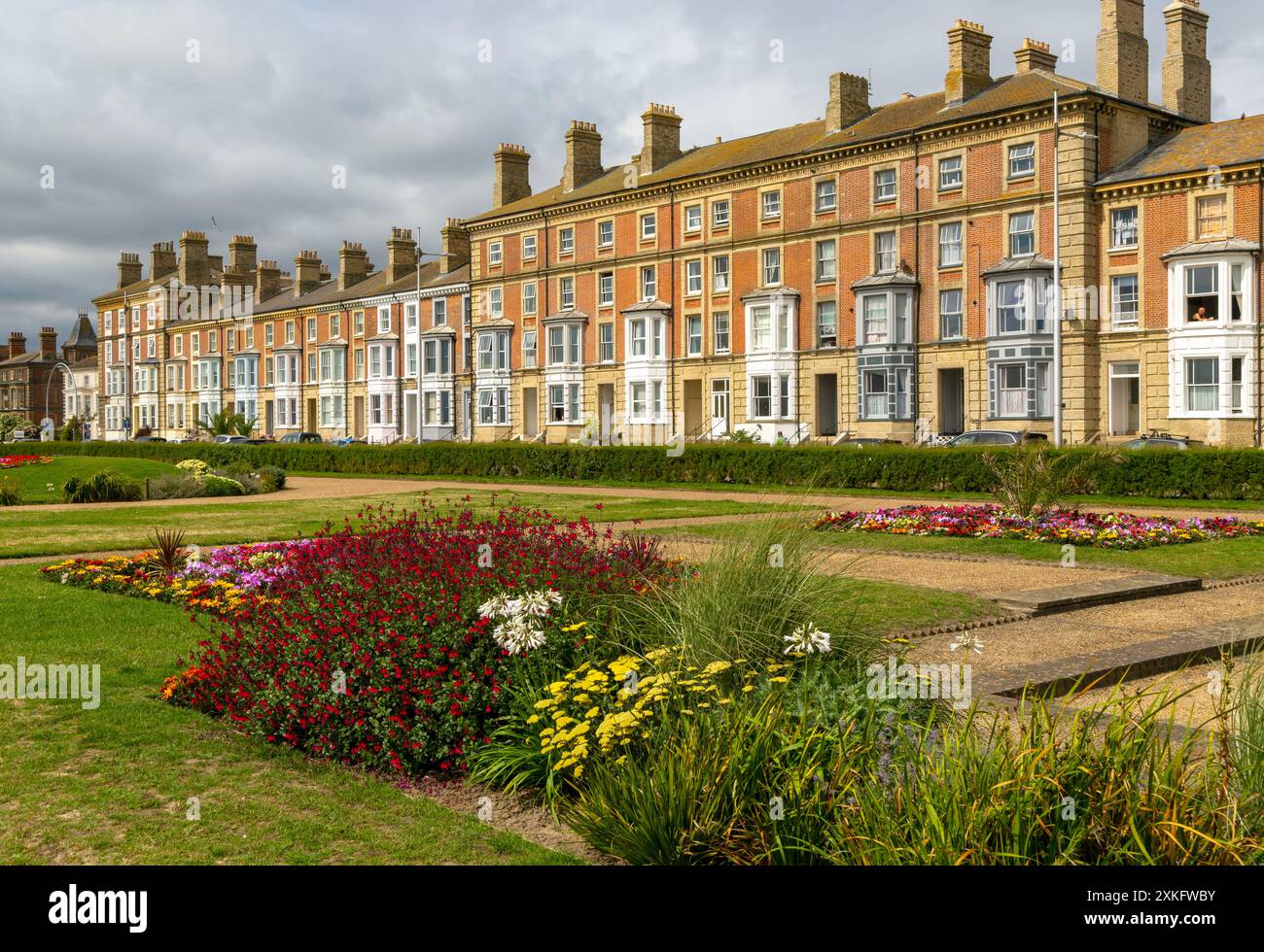 Historic buildings, Wellington Esplanade, Lowestoft, Suffolk, England ...