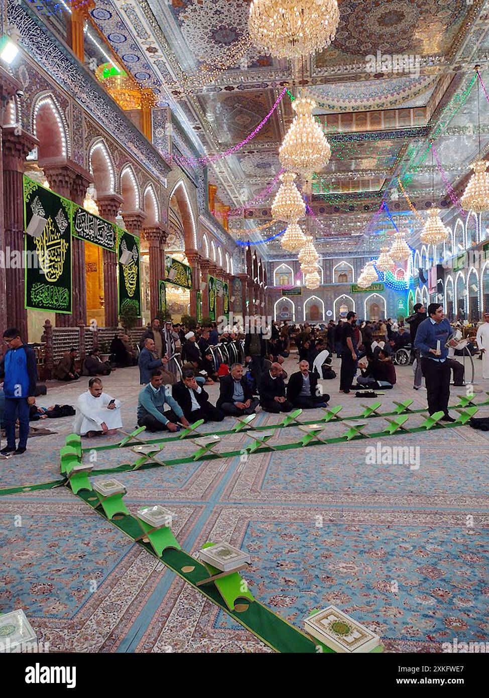 Iraq-Religion-Islam-Shiite. Pilgrims at the shrine of al-Husayn ...