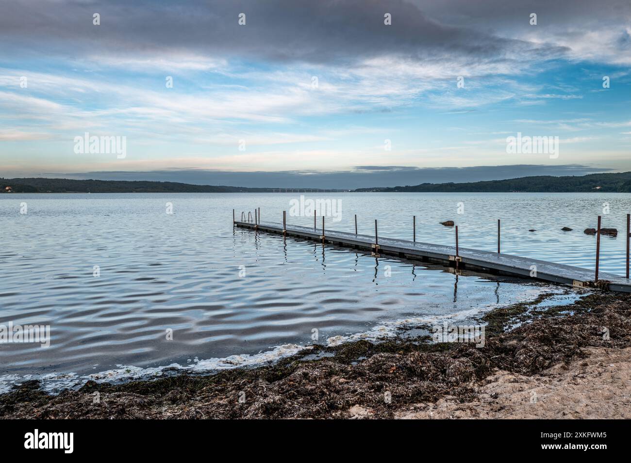 Small beach Daugaard at Vejle fjord in Denmark Stock Photo - Alamy