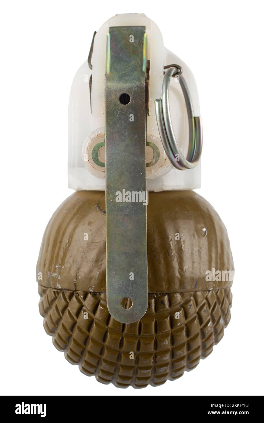 hand grenade RGO isolated on white background Stock Photo - Alamy