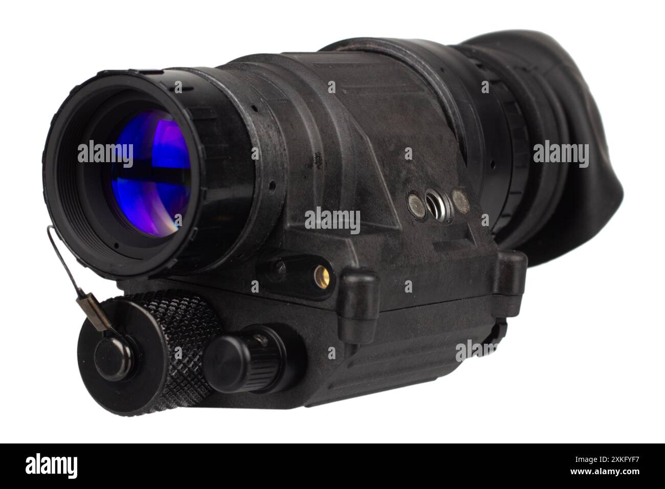 US ARMY night vision monocular isolated on white background Stock Photo ...