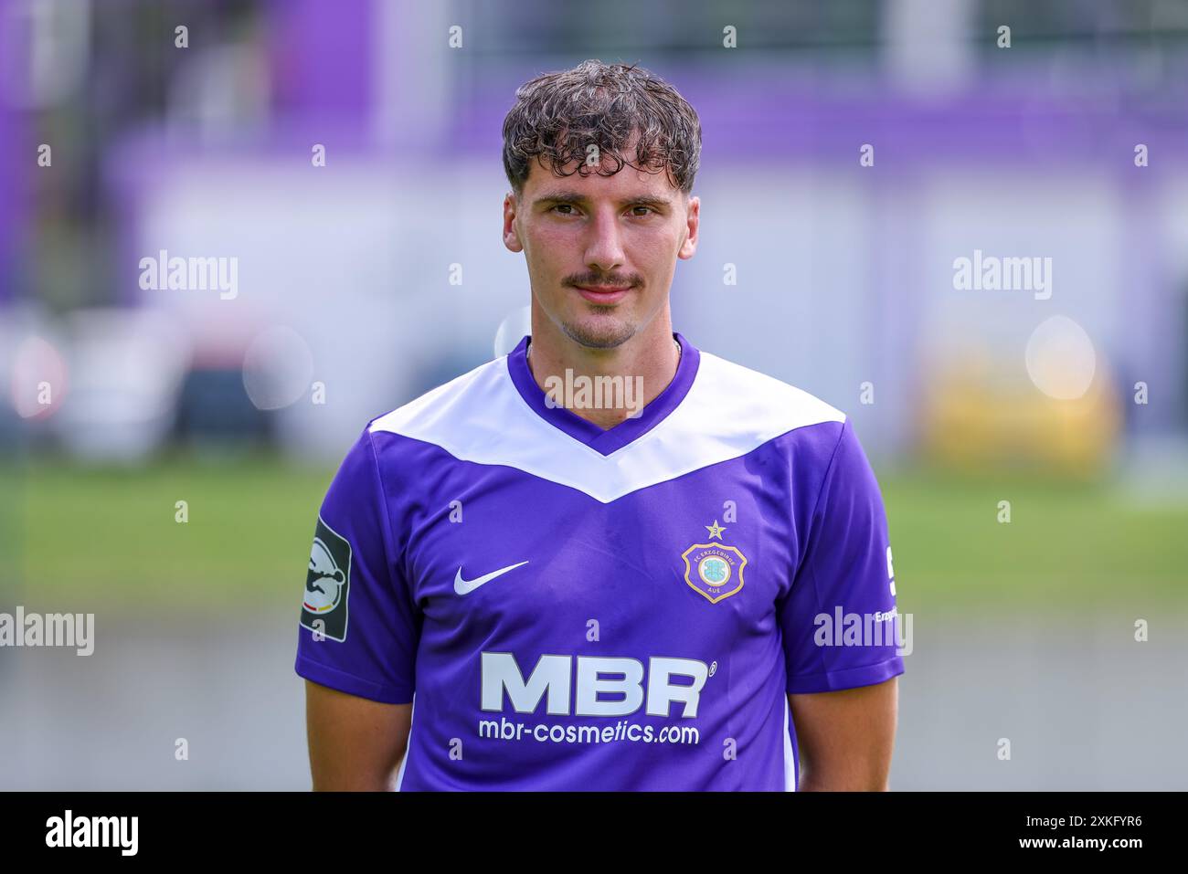 Aue, Germany. 19th July, 2024. Soccer: 3rd league, photo shoot ...