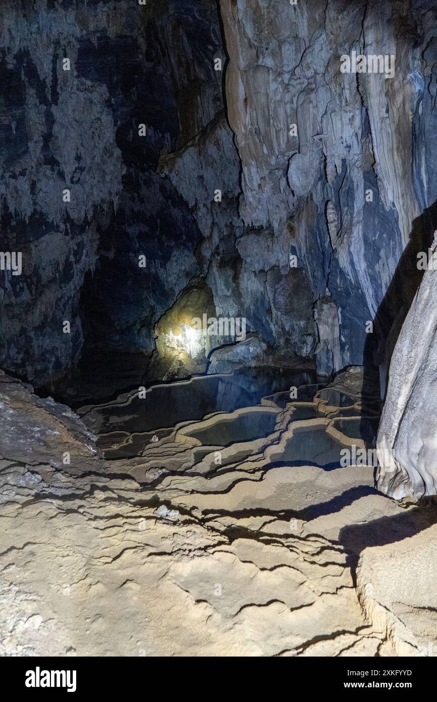 Cave with a river in Phong Nah Stock Photo - Alamy