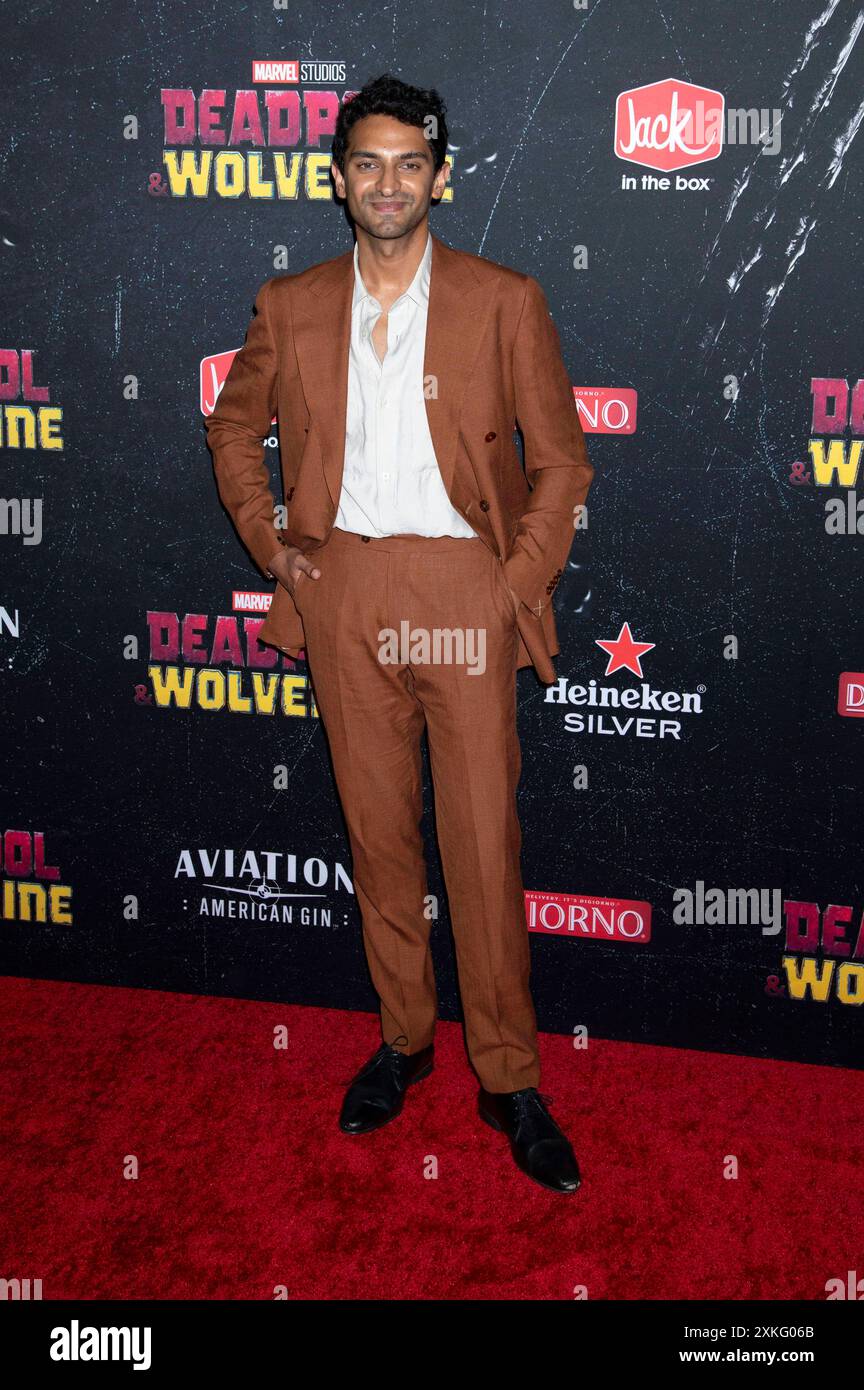 Karan Soni bei der Weltpremiere des Kinofilms Deadpool & Wolverine im David H. Koch Theater. New ...
