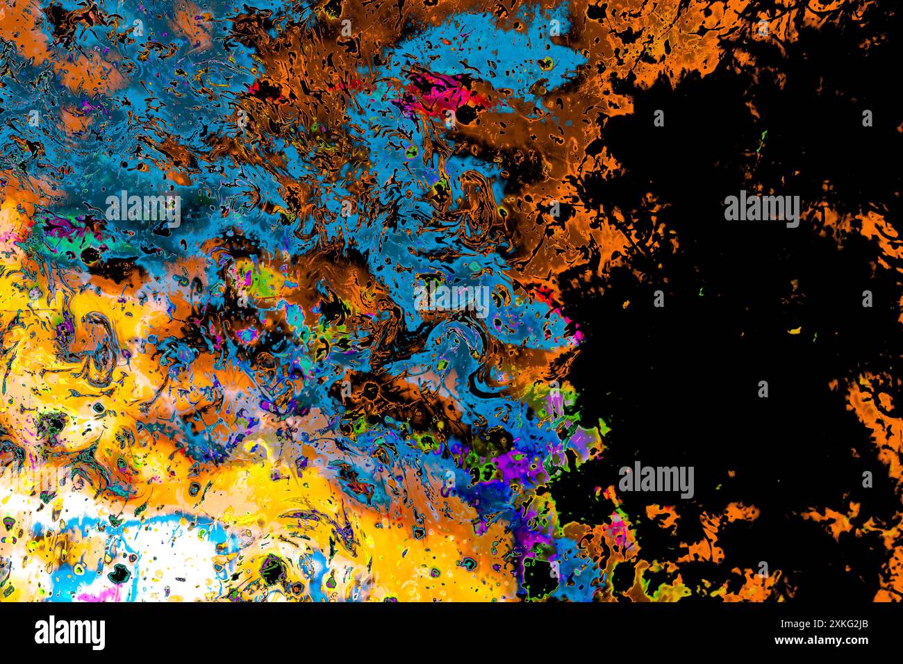 Traditional Ottoman Turkish abstract marbling art patterns as ...