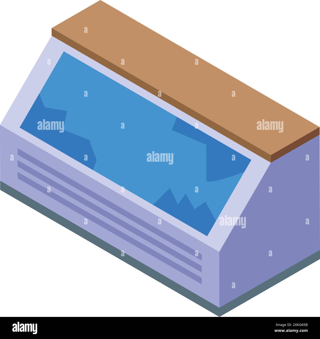 Refrigerator display case Stock Vector Images - Alamy