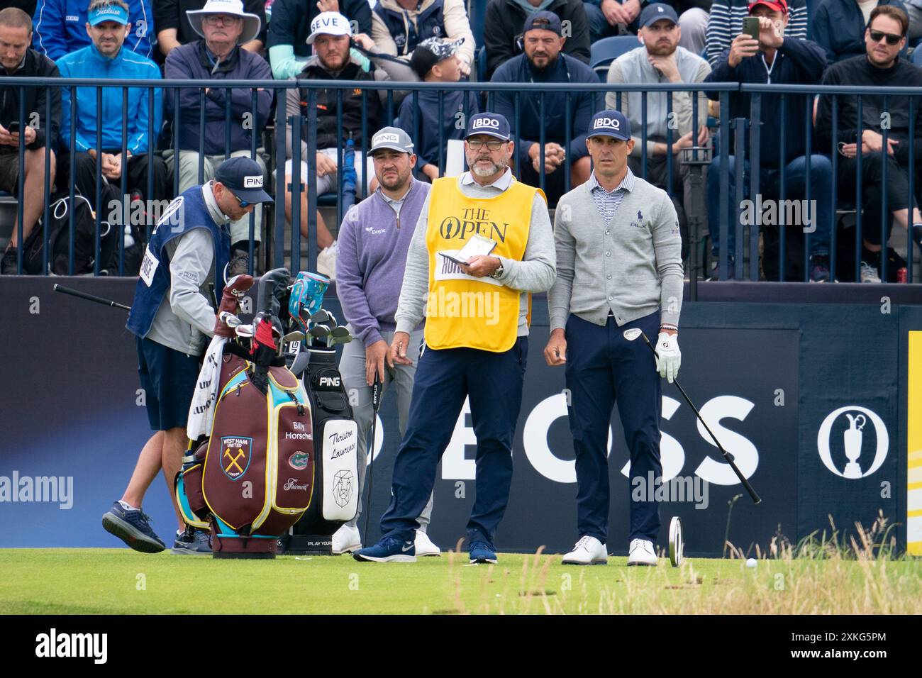 Troon, Scotland, UK. 21st July 2024. Round Four of the 152nd Open Championship being held at ...
