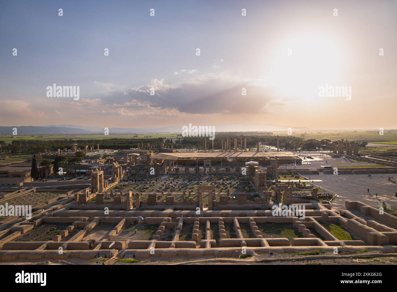 Ruins of the ancient city of Persepolis, capital of the first Persian ...