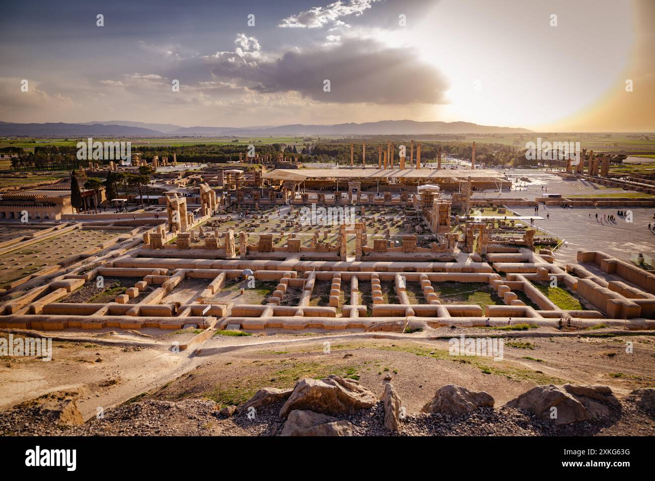 Ruins of the ancient city of Persepolis, capital of the first Persian ...
