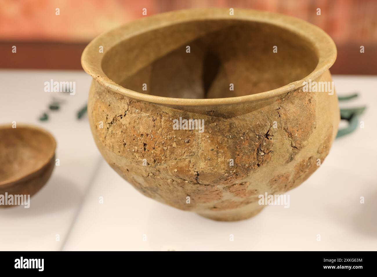 Nuremberg, Germany. 23rd July, 2024. A ceramic cauldron is on display ...