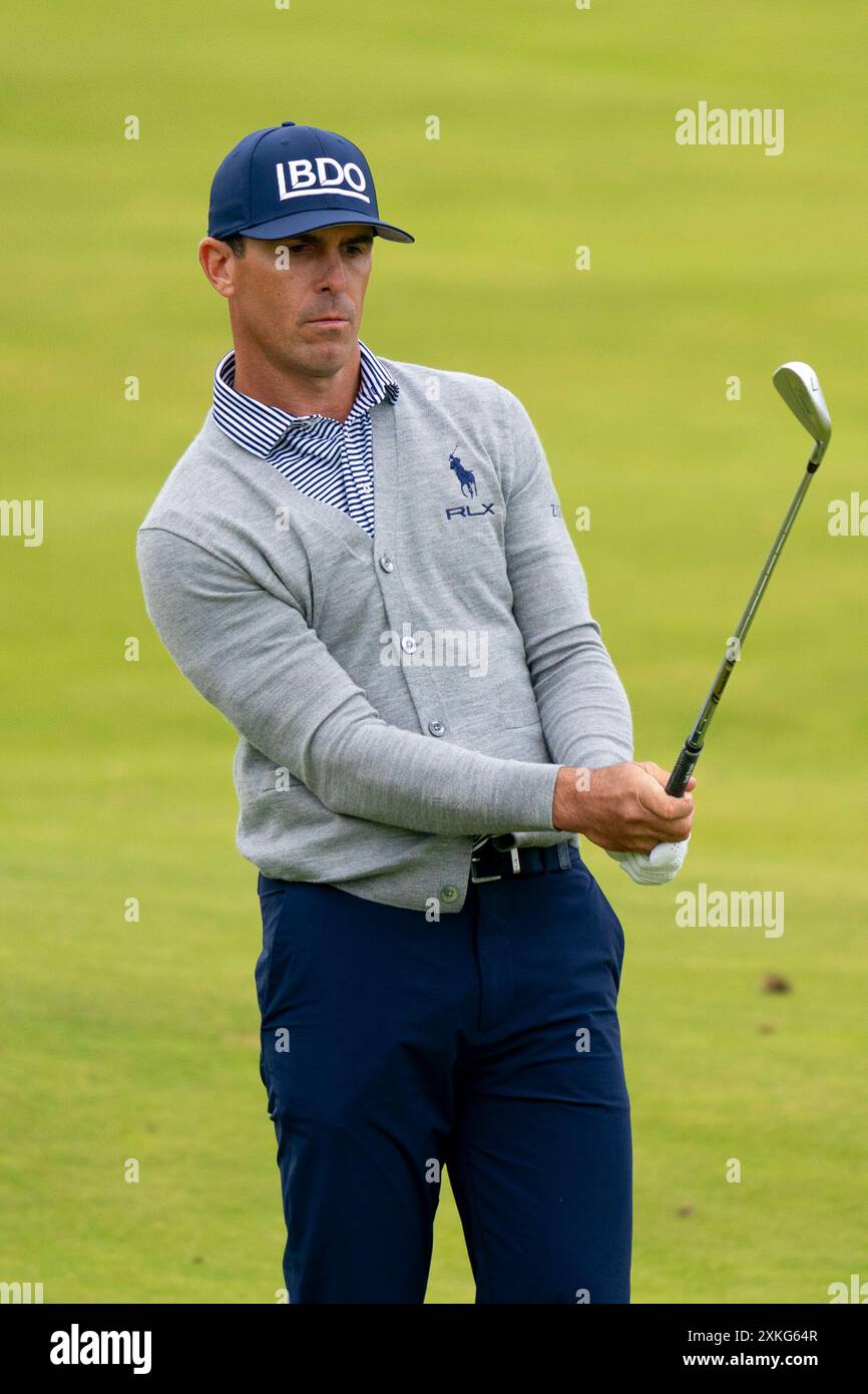 Troon, Scotland, UK. 21st July 2024. Round Four of the 152nd Open Championship being held at ...