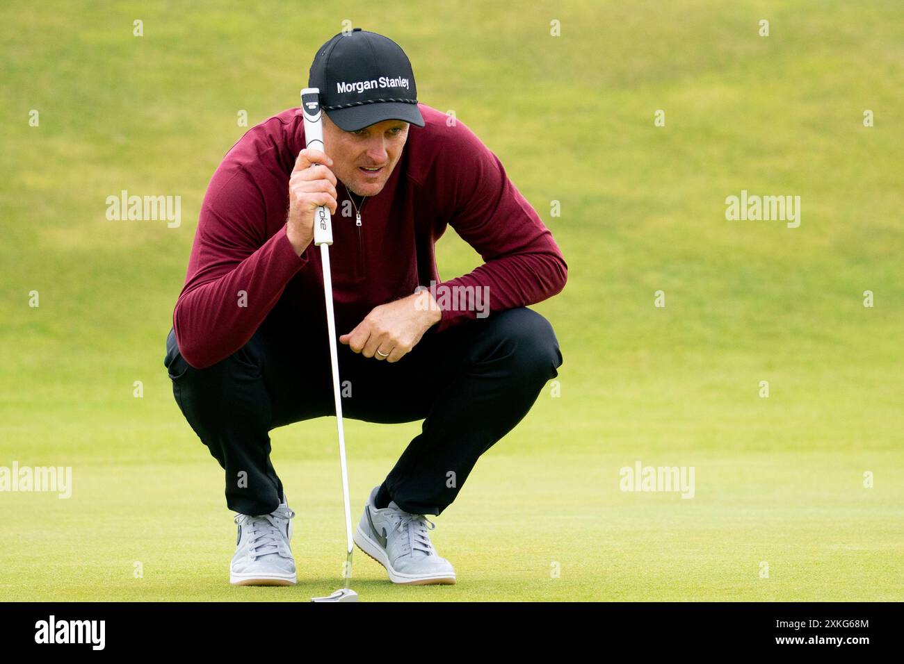 Troon, Scotland, UK. 21st July 2024. Round Four of the 152nd Open Championship being held at ...