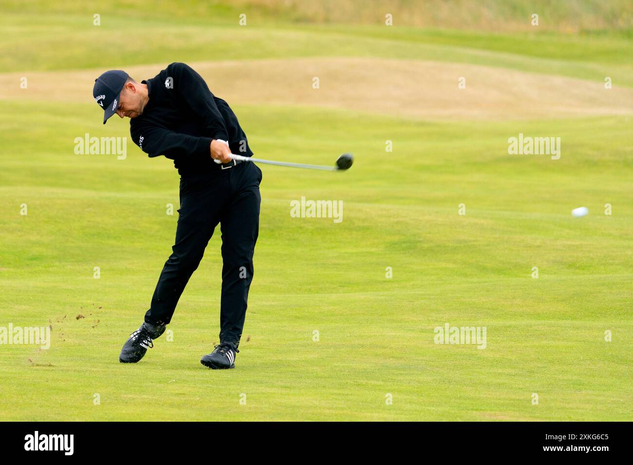 Troon, Scotland, UK. 21st July 2024. Round Four of the 152nd Open Championship being held at ...