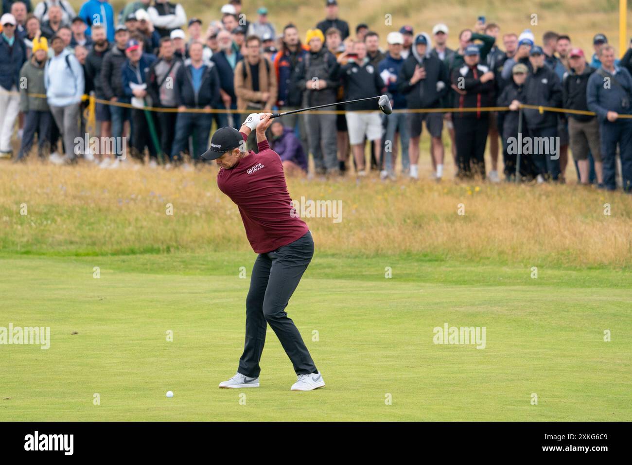 Troon, Scotland, UK. 21st July 2024. Round Four of the 152nd Open Championship being held at ...