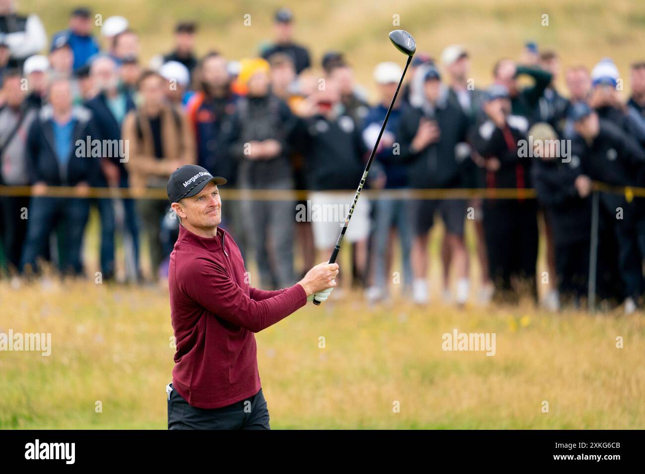 Troon, Scotland, UK. 21st July 2024. Round Four of the 152nd Open Championship being held at ...