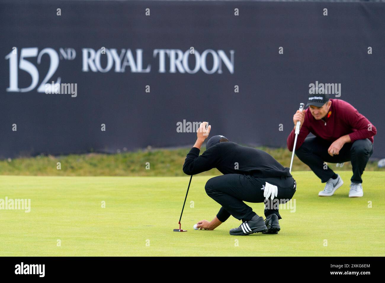 Troon, Scotland, UK. 21st July 2024. Round Four of the 152nd Open Championship being held at ...
