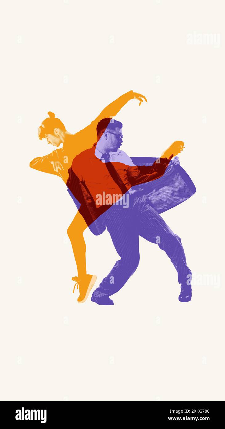 Vivid blend of classical poise and modern rhythm, showcasing two ...