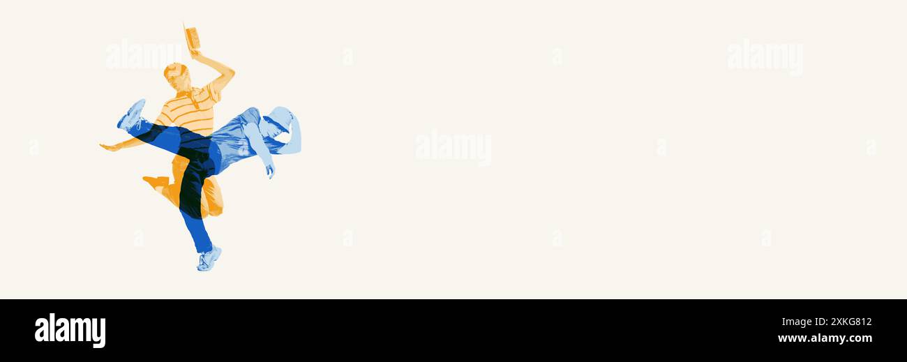 Dynamic fusion of classical and modern dance, featuring dancer in ...