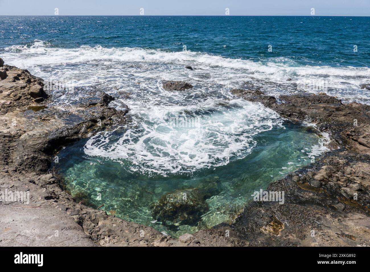 Charco Holandes natural swimming pool, Canary Islands, Gran Canaria ...
