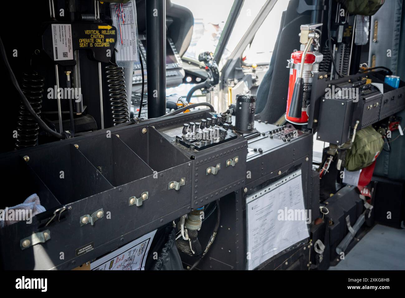 An interior view of a Sikorsky Black Hawk UH60M variant helicopter ...