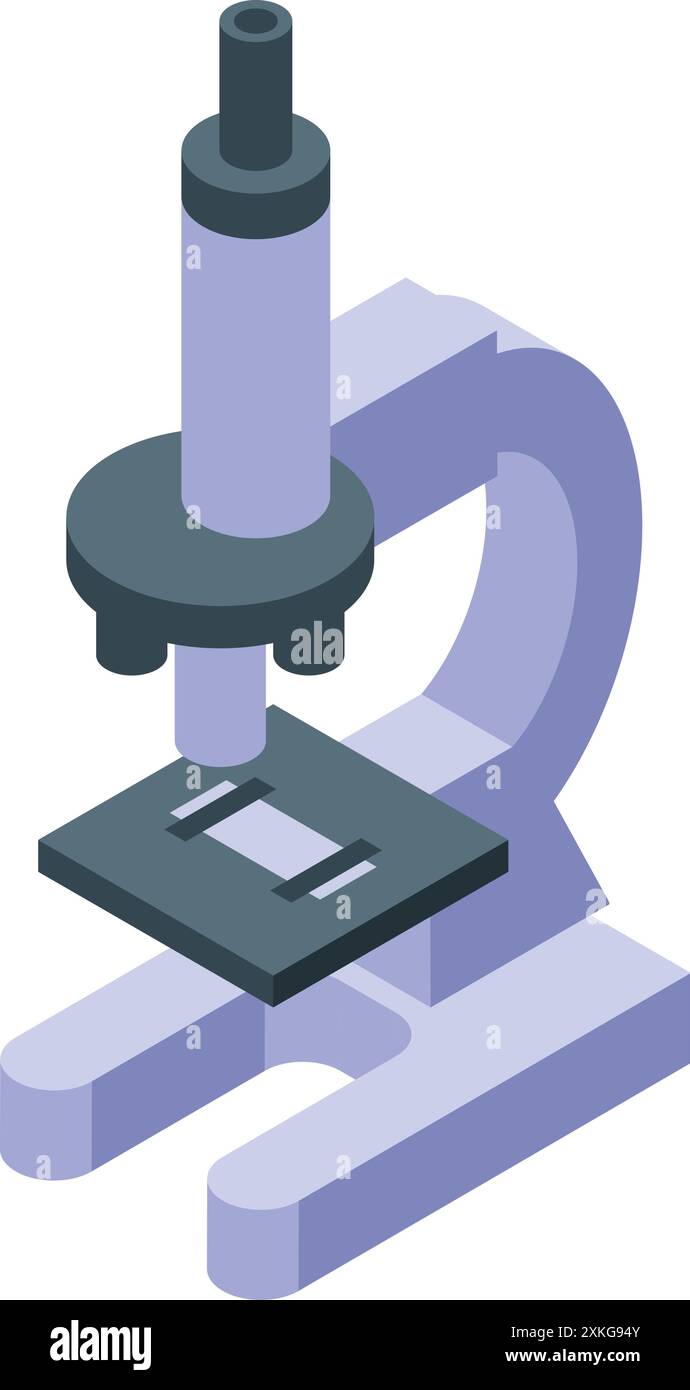 Close up scientific microscope in Stock Vector Images - Alamy