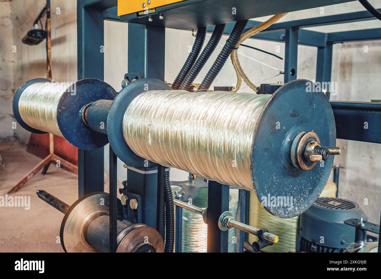 Spinning reel cable in production hi-res stock photography and images ...