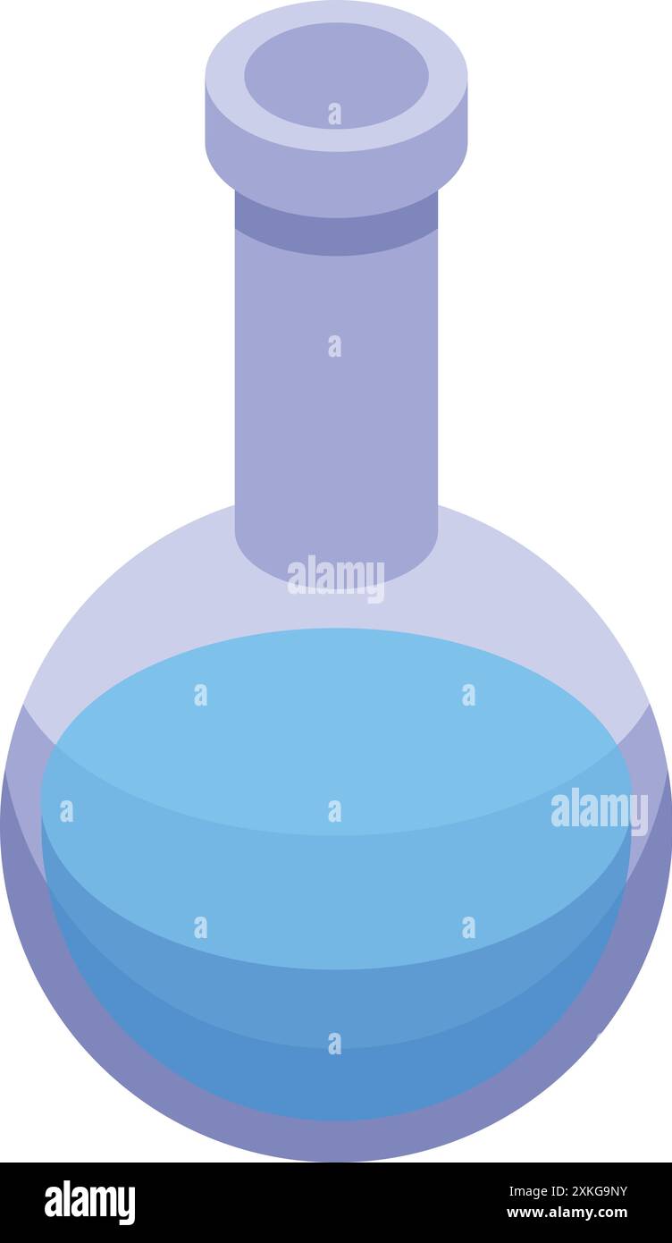 Round bottom flask laboratory equipment Stock Vector Images - Alamy