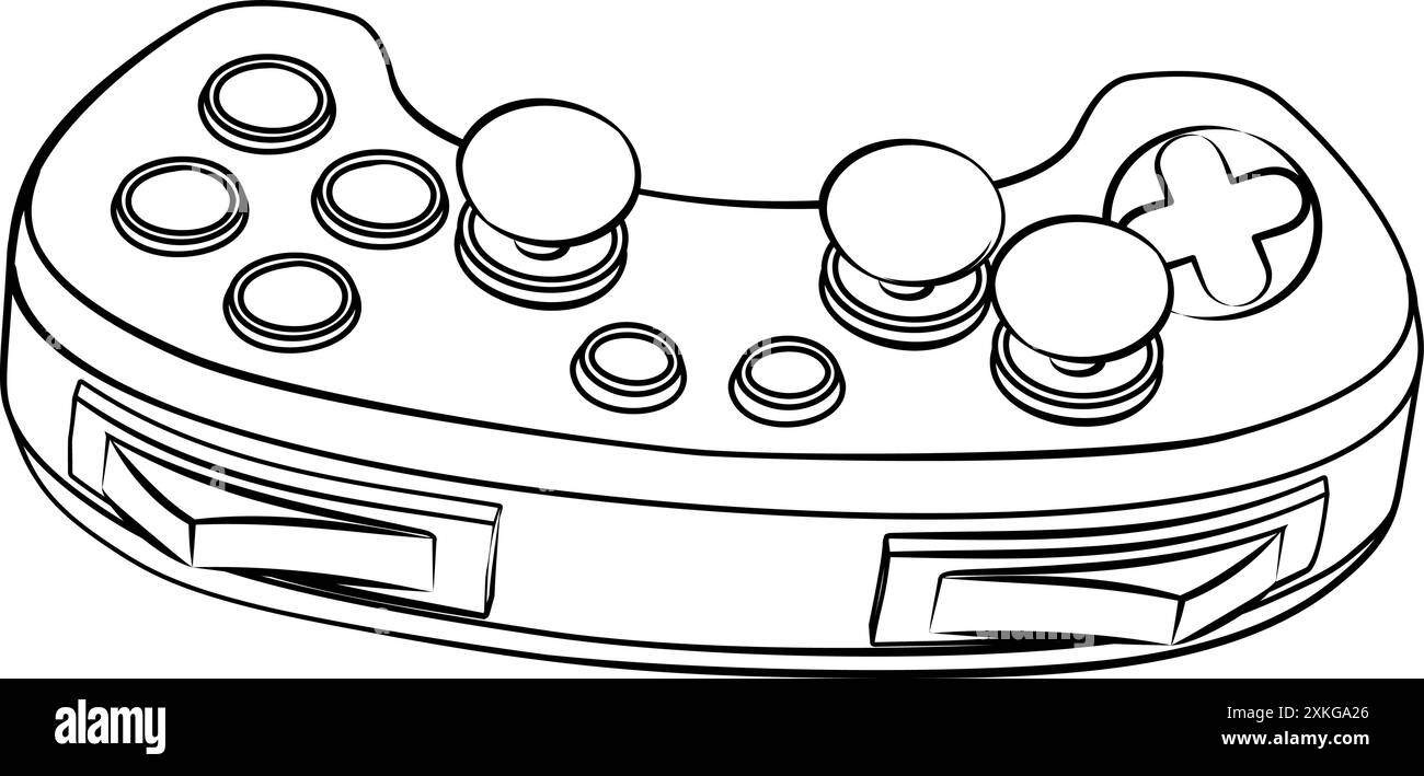 Gamer cartoon clipart Black and White Stock Photos & Images - Alamy