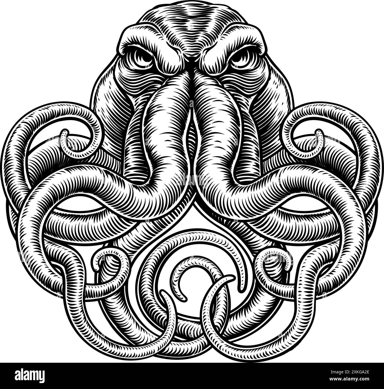 Kraken Black and White Stock Photos & Images - Alamy