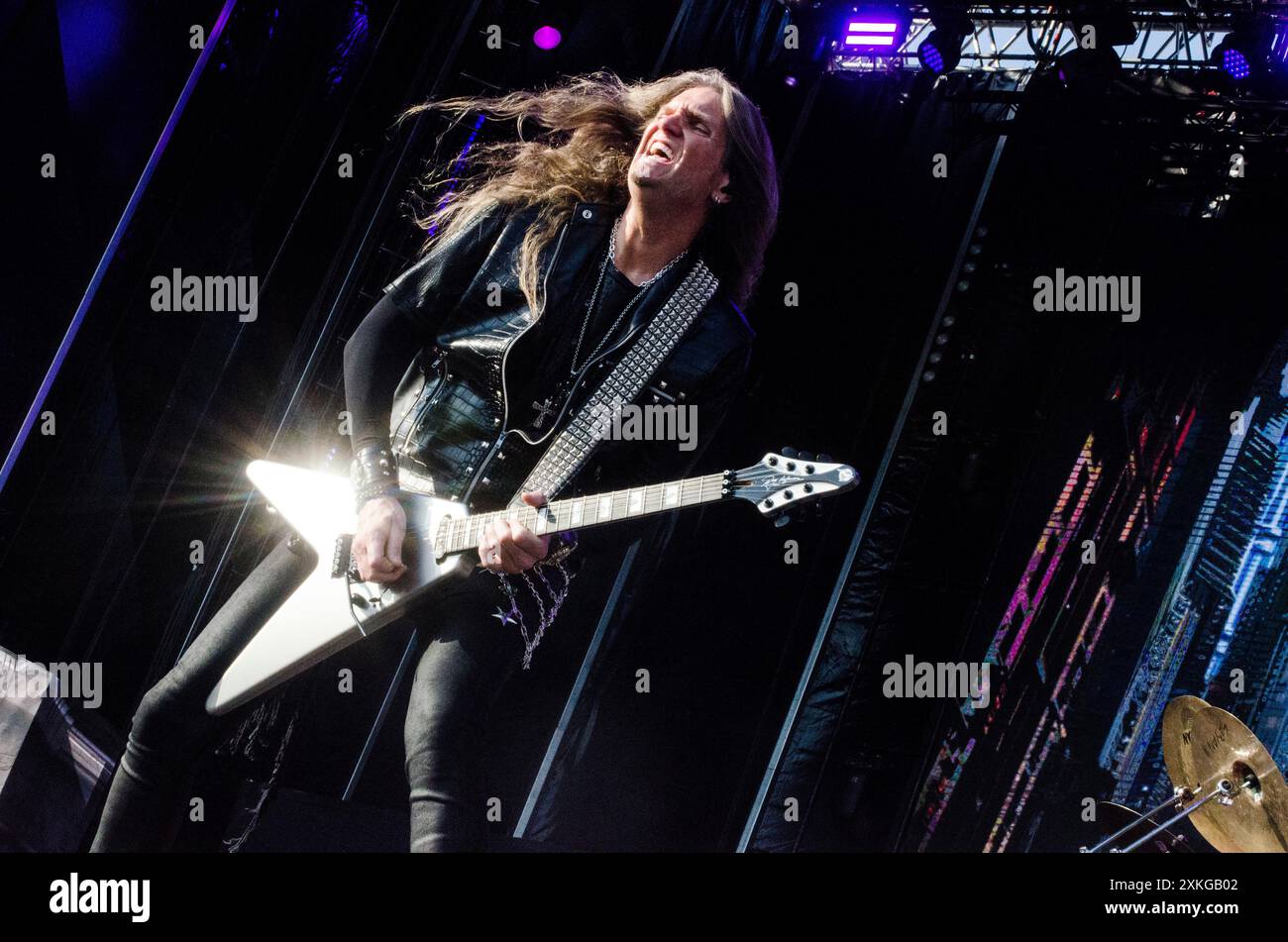 Joel Hoekstra of Accept performing at Release Athens Festival in ...