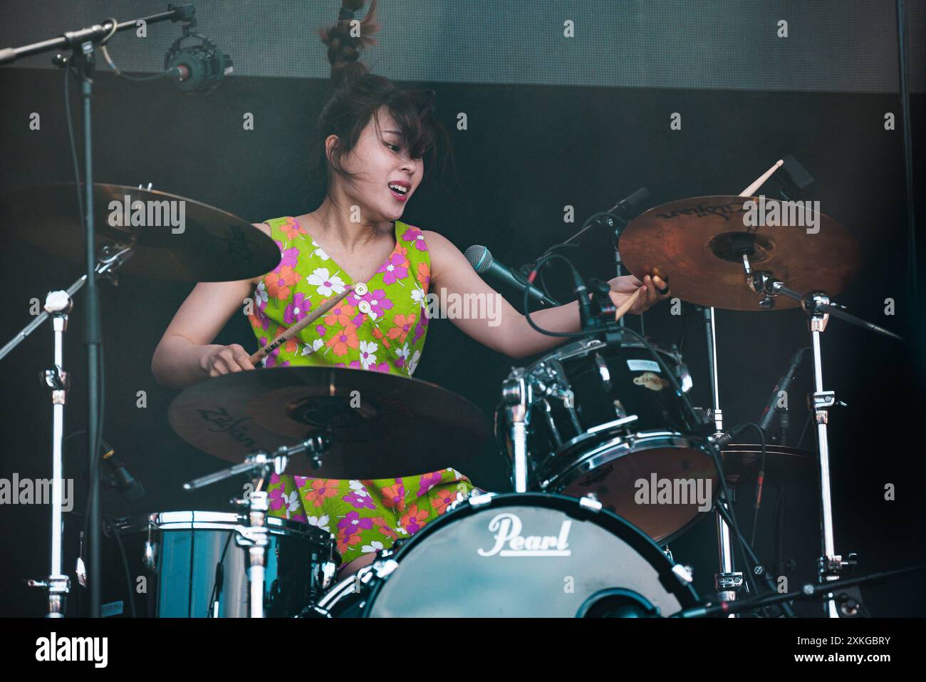 Roskilde, Denmark. 05th, July 2024. The Japanese punk rock band Otoboke ...
