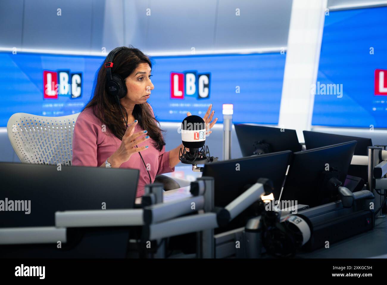 Former home secretary Suella Braverman appears as a guest presenter on ...