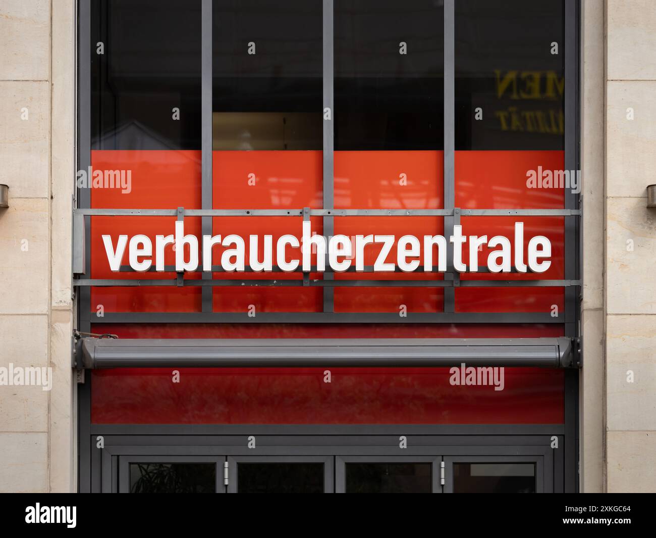 Verbraucherzentrale (consumer association) logo sign of the German ...