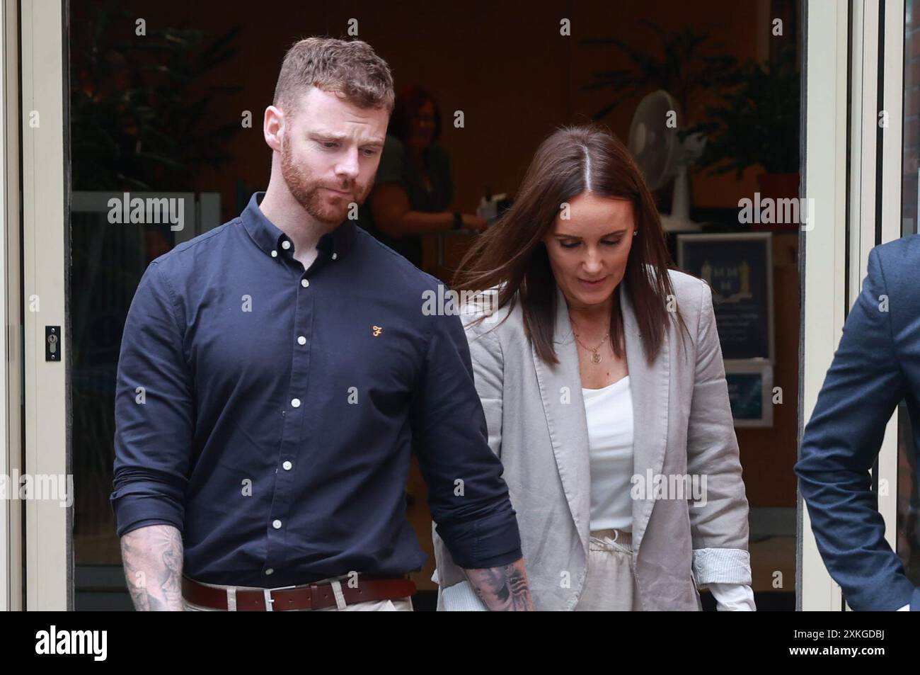 Natasha McCloskey, the mother of Private Sean Rooney, and her husband ...