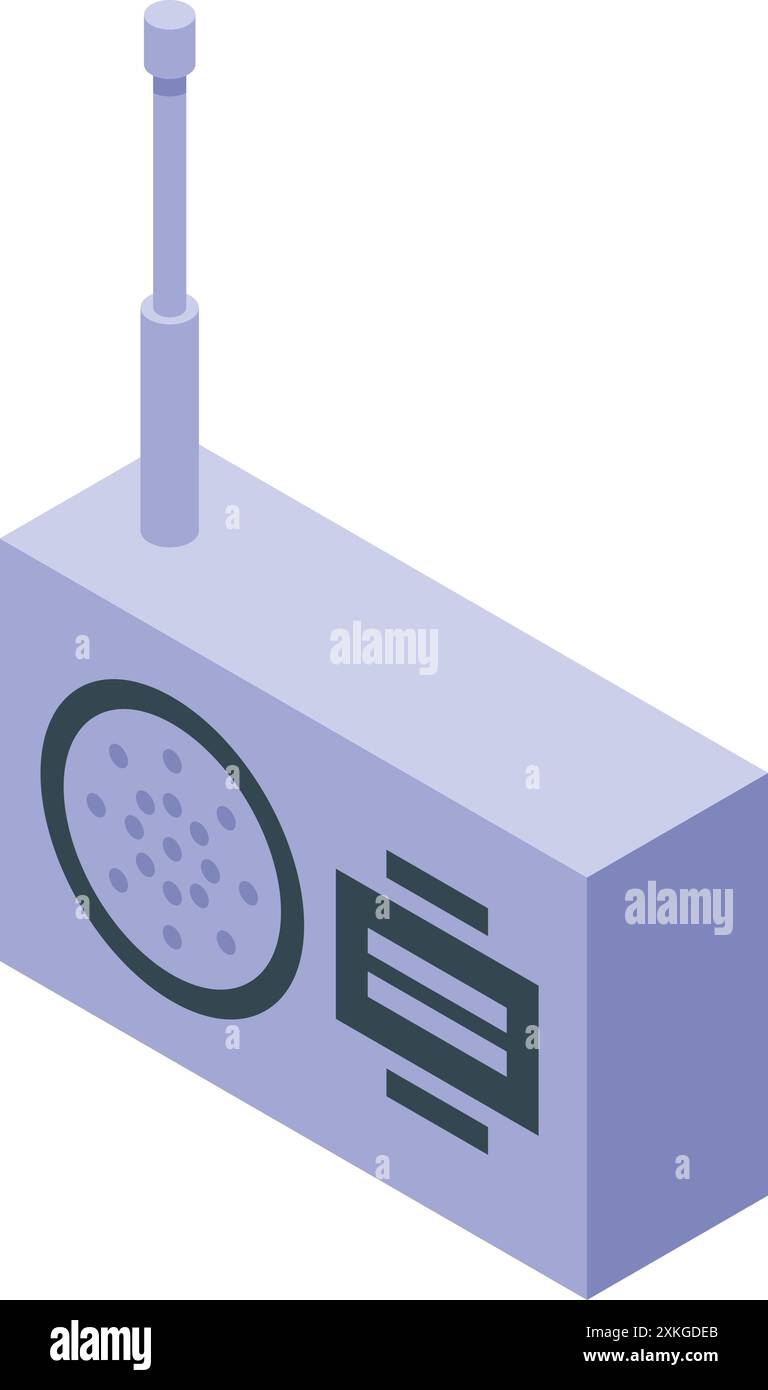 Radio receiver transmitting breaking news and music playing songs Stock ...