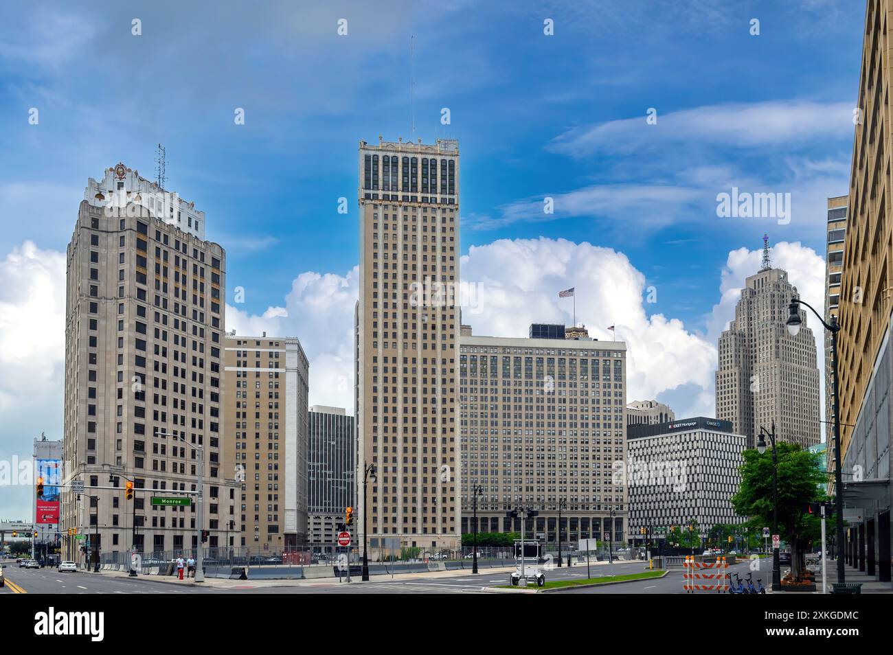 Downtown cityscape, Detroit, USA, 2024 Stock Photo - Alamy