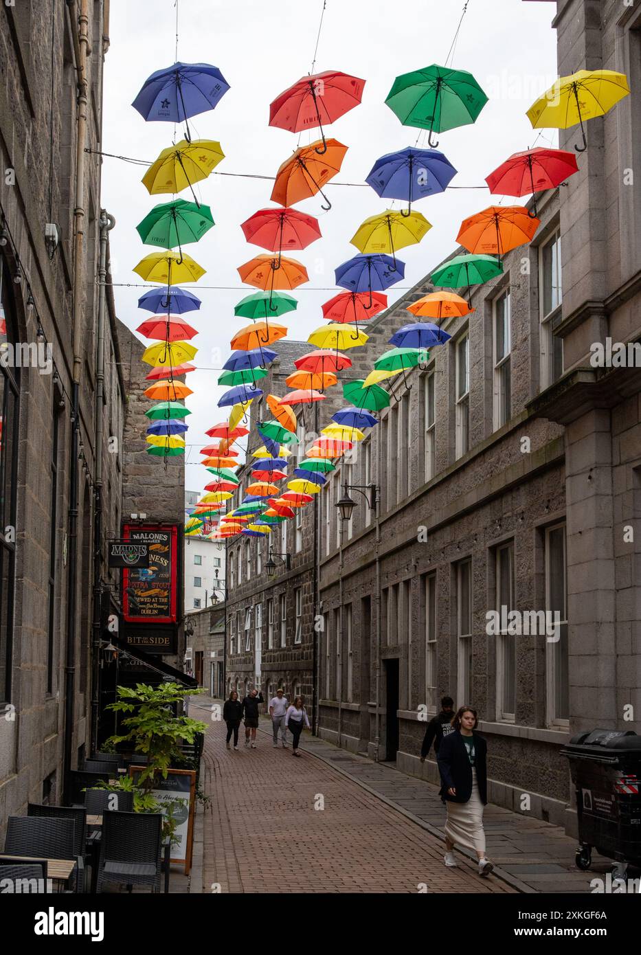 20th , July , 2024, Shiprow Aberdeen. The umbrella project. The ...