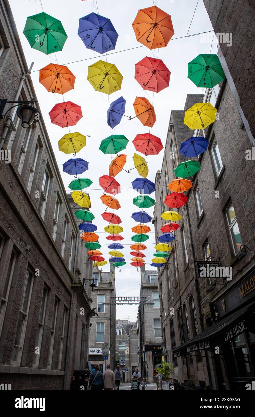 20th , July , 2024, Shiprow Aberdeen. The umbrella project. The ...